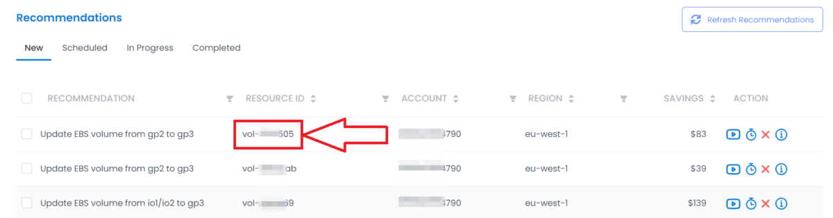 Migrate from gp2 to gp3 for better performance and lower costs | CloudFix