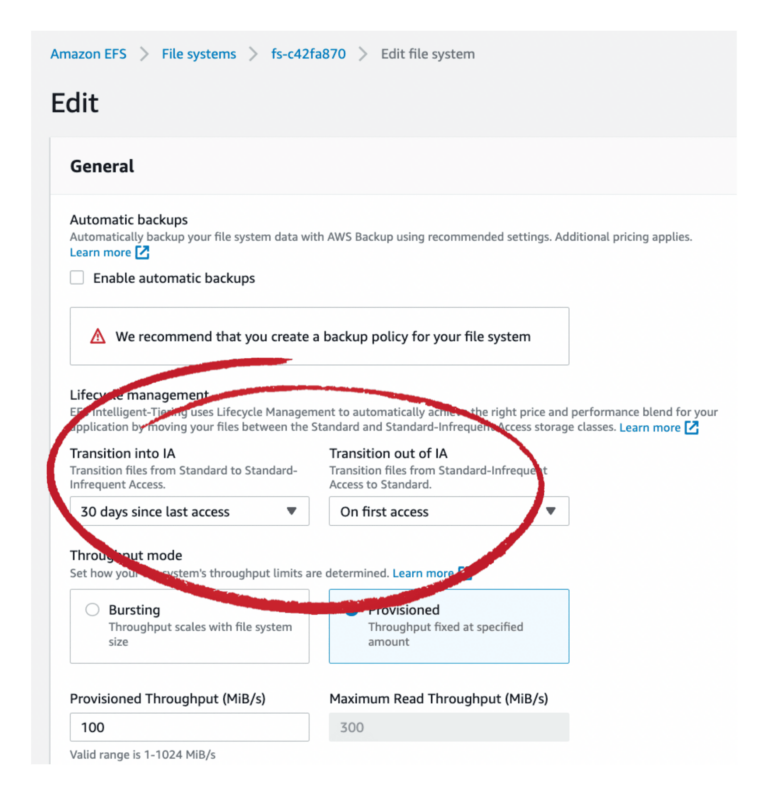 Optimize Amazon EFS storage costs with Intelligent-Tiering | CloudFix