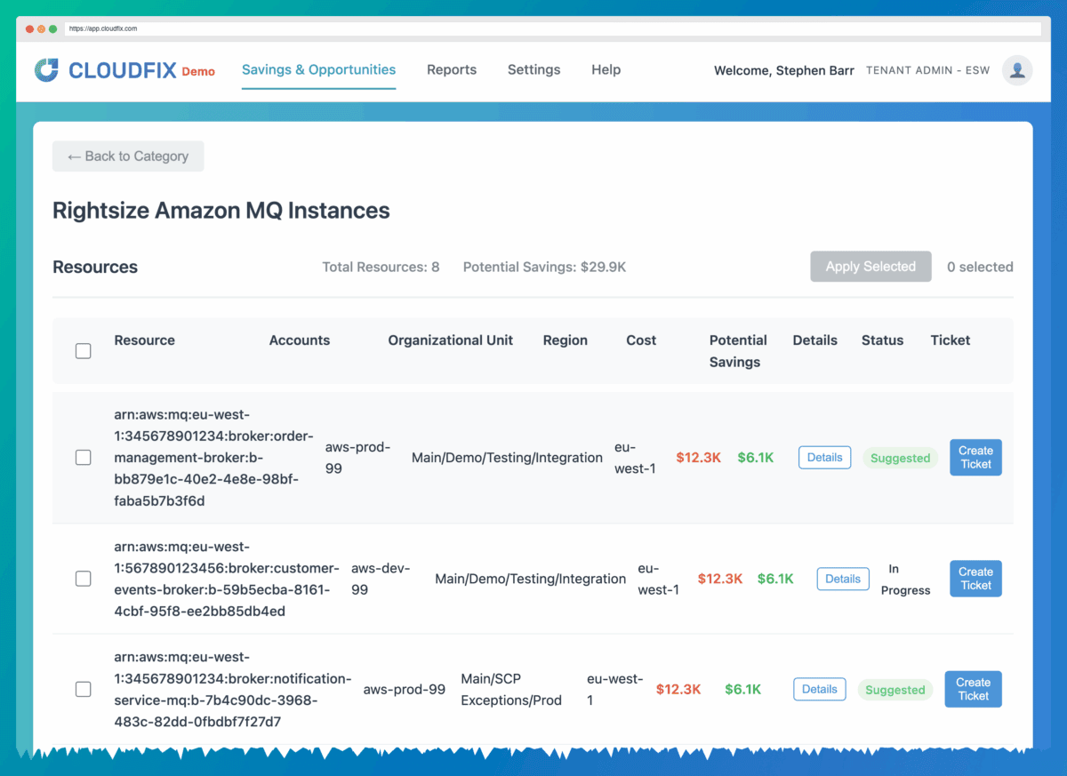 Cut Your Amazon MQ Costs by 30%: Introducing CloudFix MQ Rightsizing