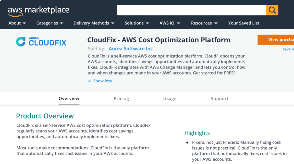 Proud partner of the #1 public cloud | CloudFix